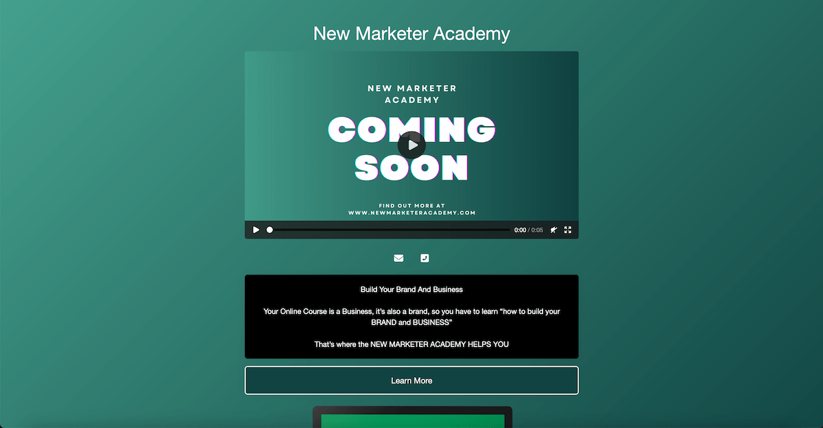 New Marketer Academy